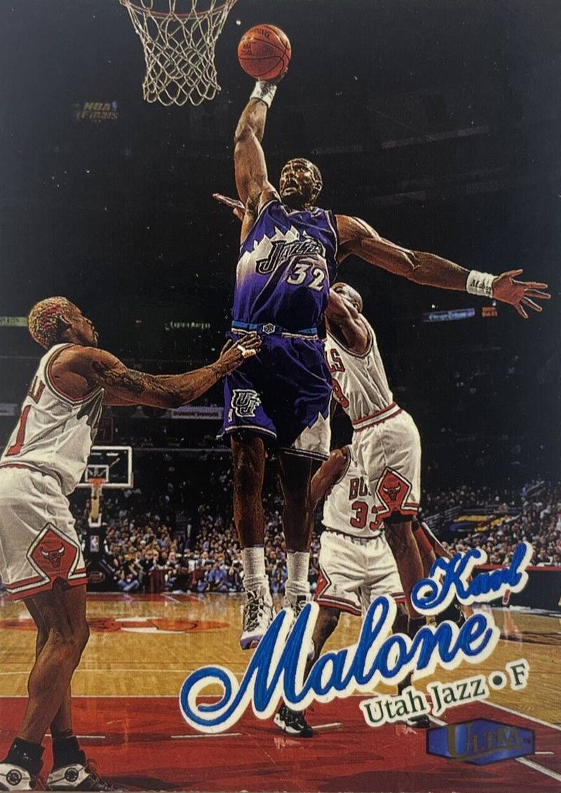 97-98 Fleer Ultra Karl Malone Jordan shadow card (maybe) - Michael ...
