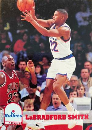 93-94 Hoops LaBradford Smith Jordan shadow card - Michael Jordan Cards