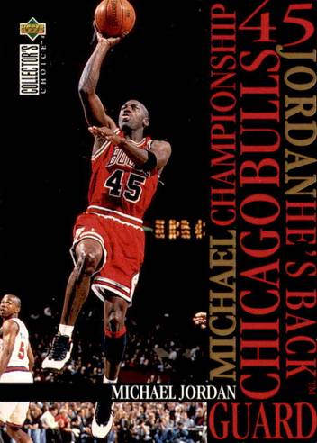 Michael Jordan #45 jersey cards - Michael Jordan Cards