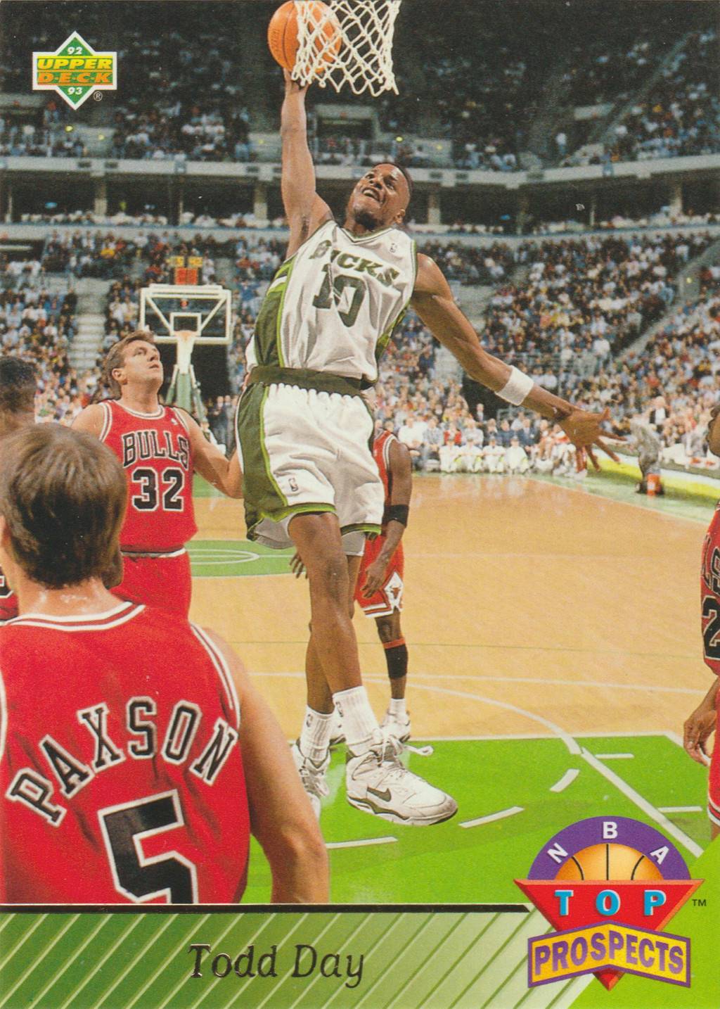 92-93 Upper Deck Todd Day Top Prospects Jordan shadow card - Michael ...