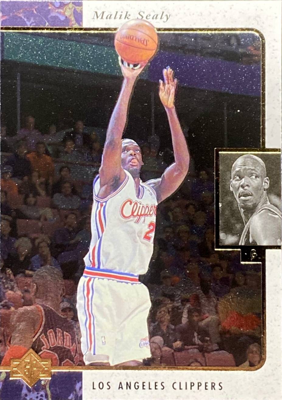 95-96 SP Malik Sealy Jordan shadow card - Michael Jordan Cards