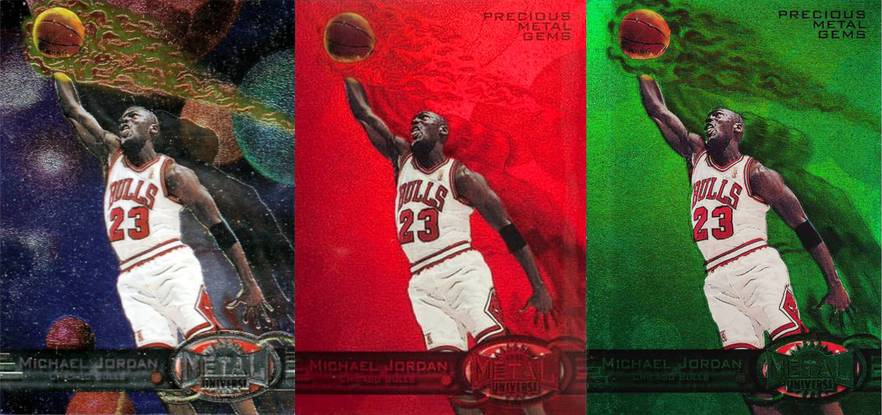 98-99 Michael Jordan Soul of the Game - an actual rainbow - Michael Jordan Cards