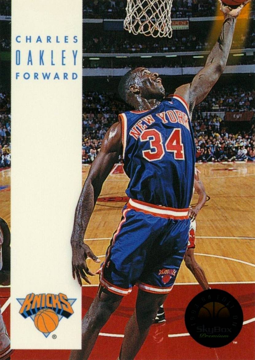 93-94 Skybox Charles Oakley Jordan shadow card - Michael Jordan Cards