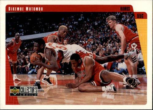 97-98 Collector's Choice Dikembe Mutombo Jordan shadow card - Michael ...