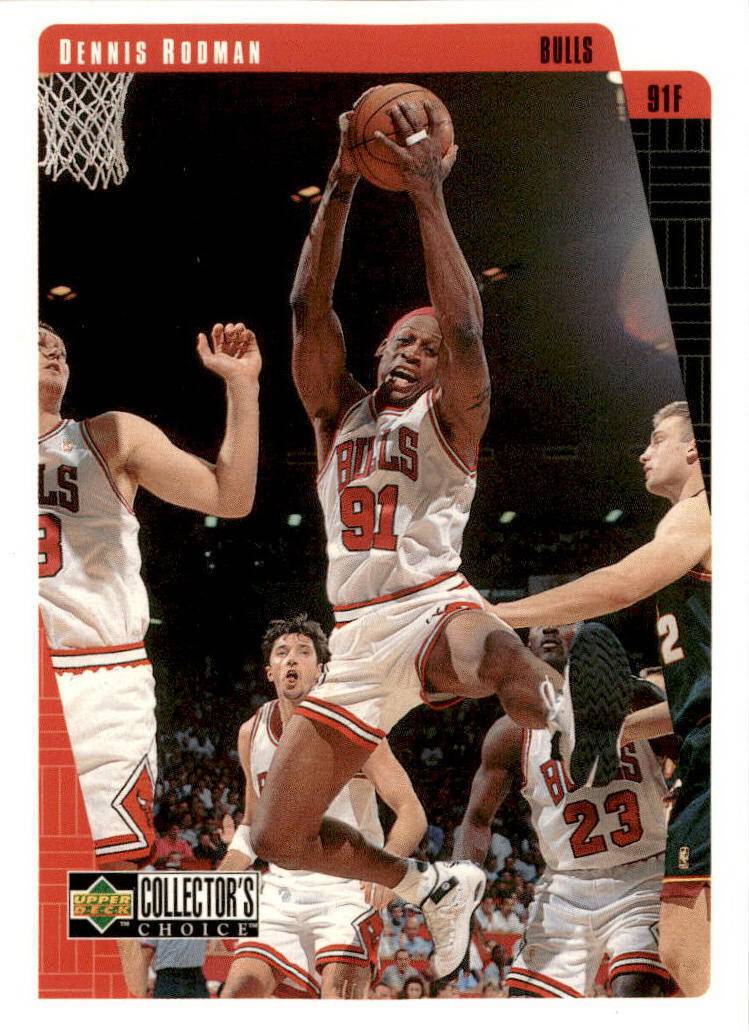 97-98 Collector's Choice Dennis Rodman Jordan shadow card - Michael ...