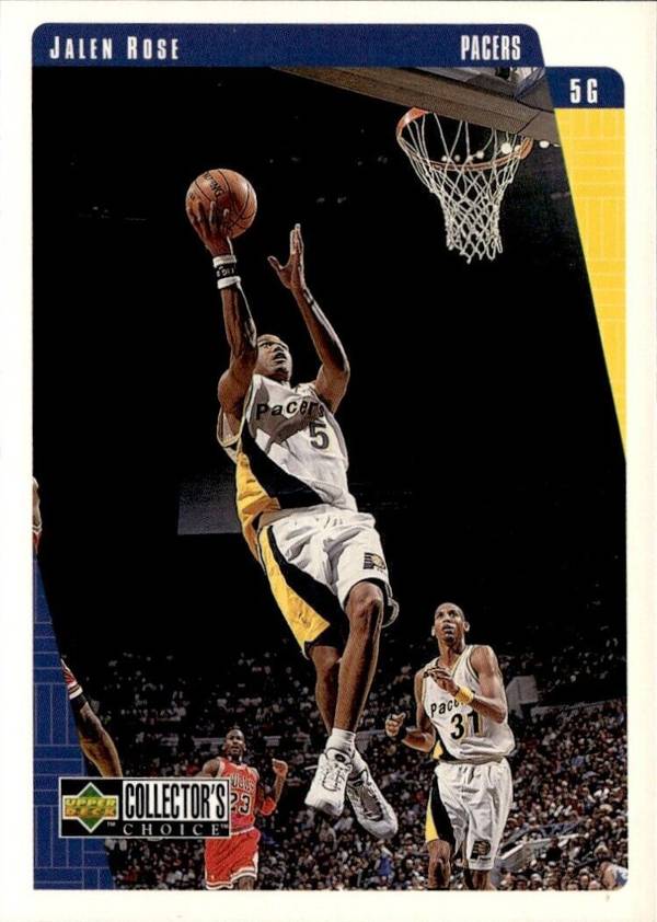 97-98 Collector's Choice Jalen Rose Jordan shadow card - Michael Jordan ...