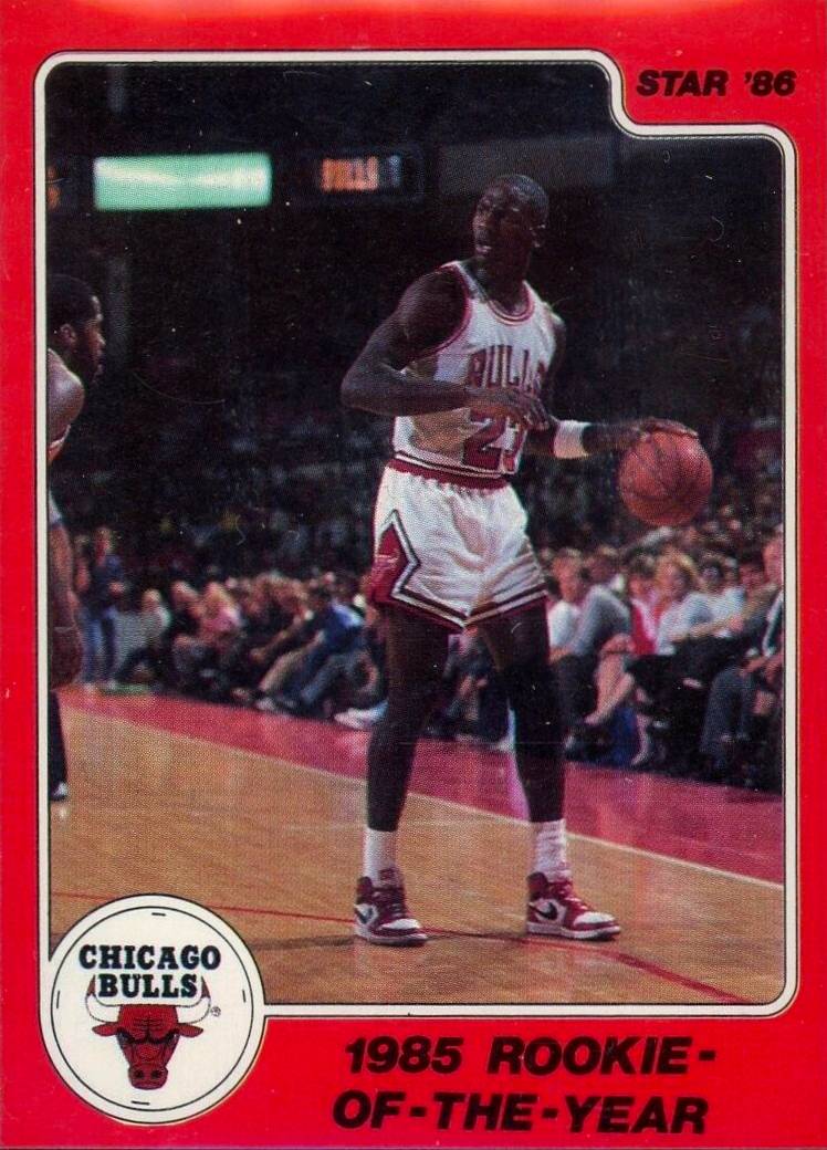 86 Star Co Michael Jordan Rookie of the year Michael Jordan Cards
