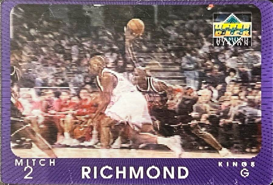97-98 Mitch Richmond Diamond Vision Jordan shadow card - Michael Jordan ...