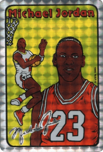 85 Michael Jordan Prism Sticker - Michael Jordan Cards