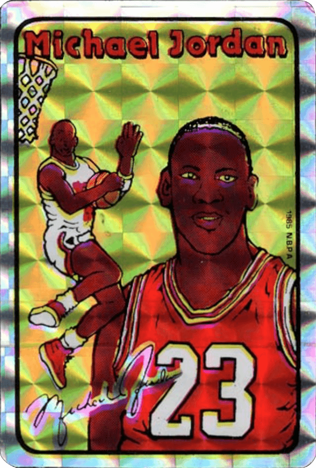 85 Michael Jordan Prism Sticker small block variation - Michael Jordan ...