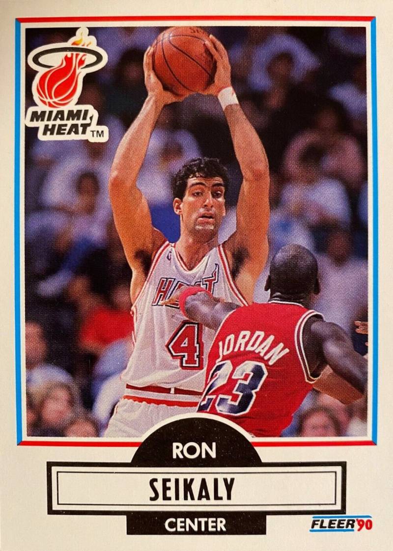 90-91 Fleer Rony Seikaly Jordan shadow card - Michael Jordan Cards