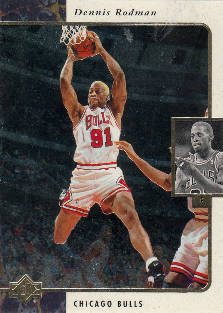 96-97 SP Dennis Rodman Jordan shadow card - Michael Jordan Cards